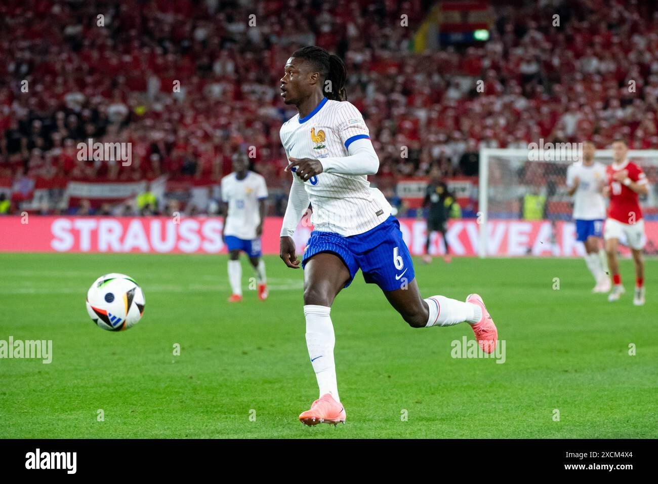 Eduardo Camavinga (Frankreich, #06) am Ball, GER, Austria (AUT) vs ...