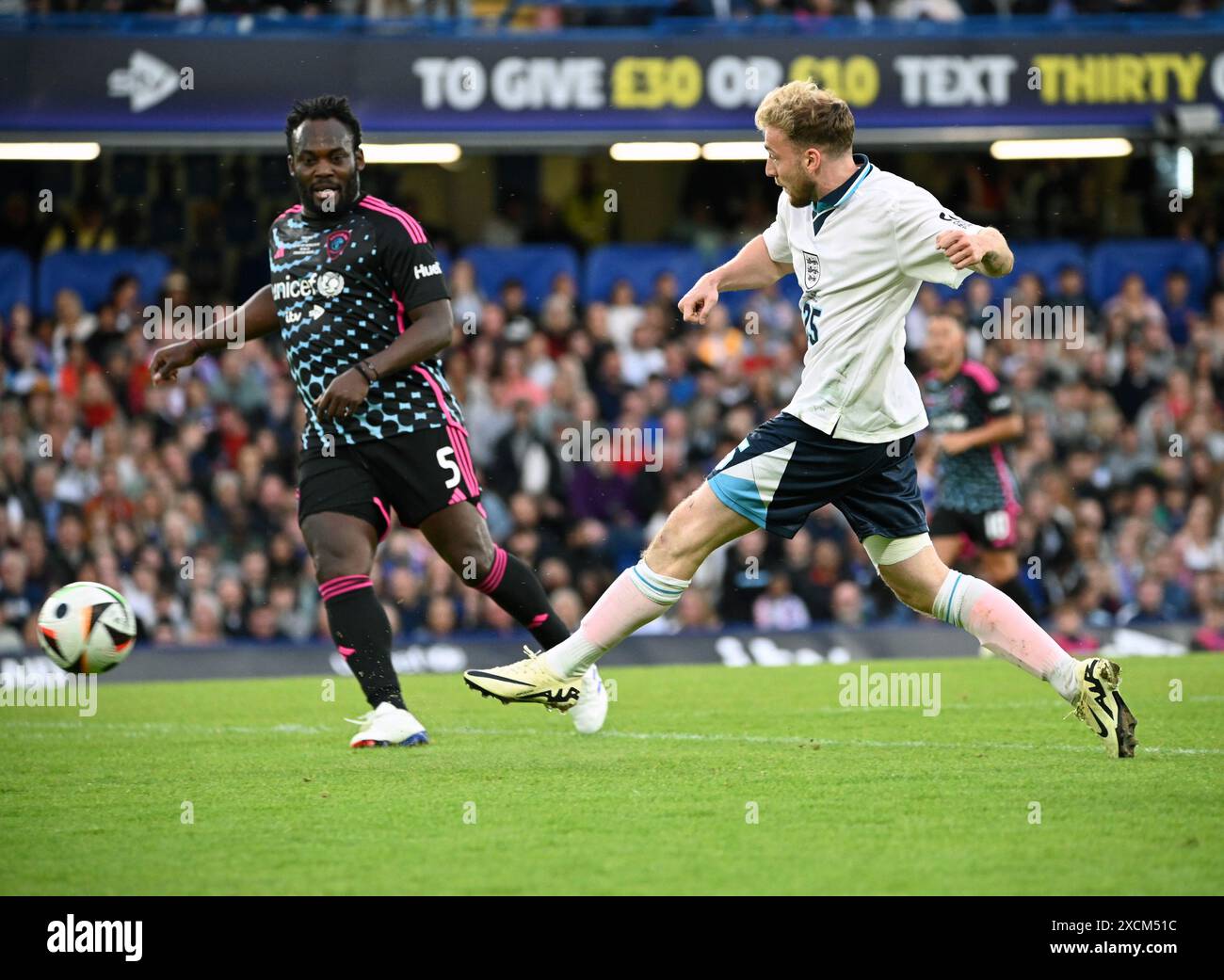 Sam Thompson at the England XI v World XI, Soccer Aid for Unicef 2024 ...