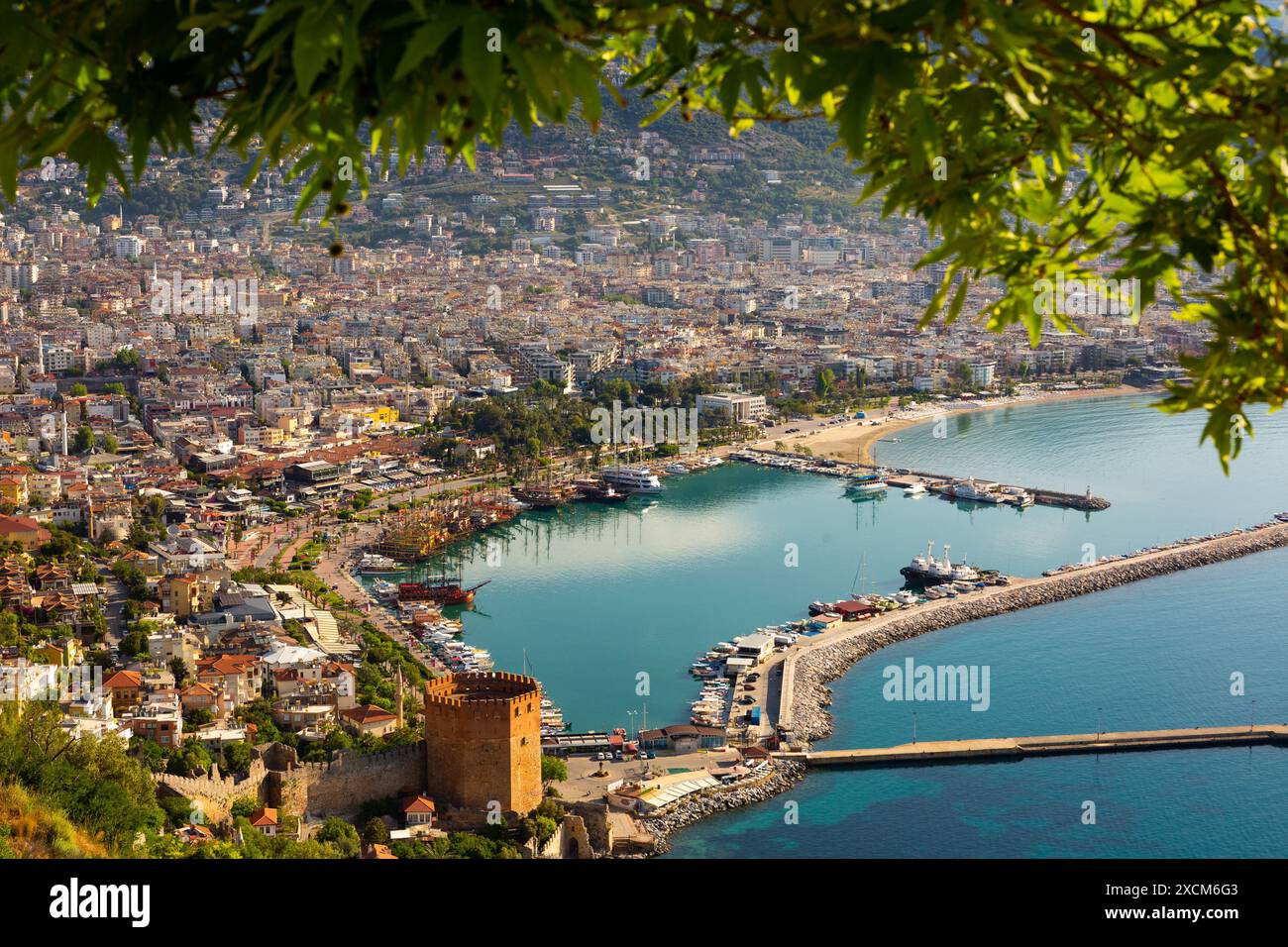 Overview city turkish alanya hi-res stock photography and images - Alamy