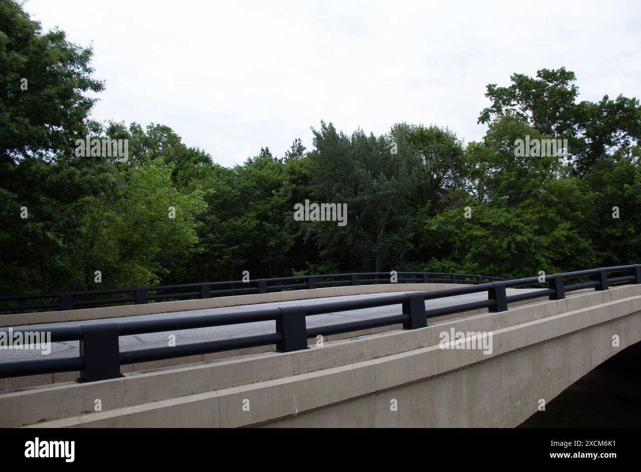 Bridge Over Waterfall Stock Photo - Alamy