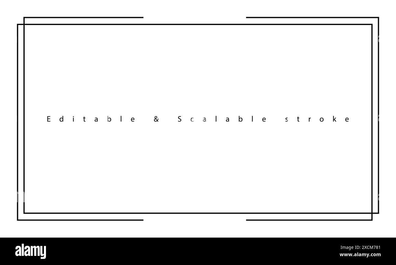 Border frame line illustration page on white background Stock Vector ...