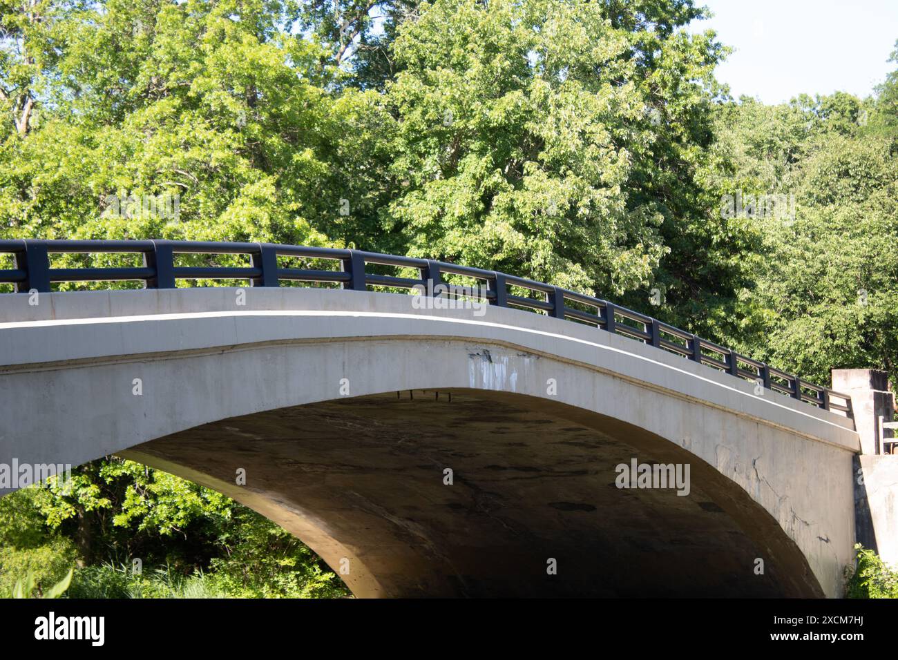 Bridge Over Waterfall Stock Photo - Alamy