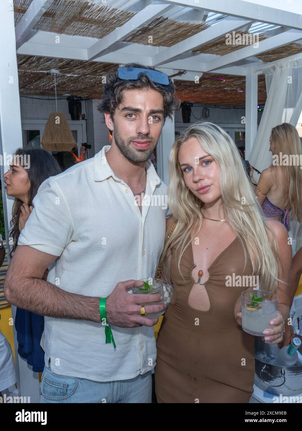 Eden Levy and Lucia Capla attends the Opening of Ketchy Beach at Capri ...