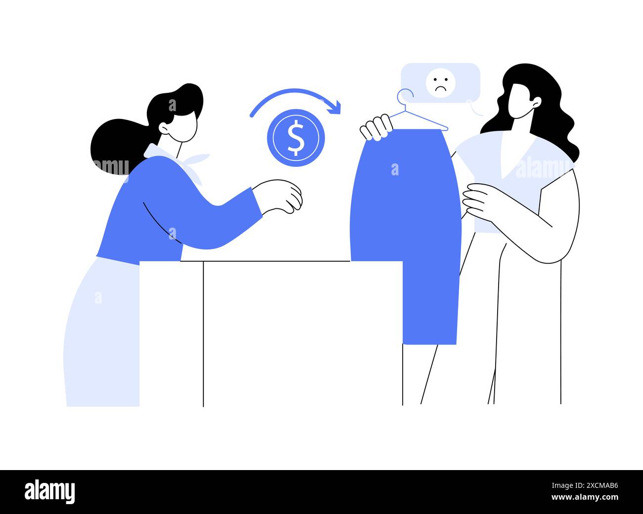 Product return isolated cartoon vector illustrations Stock Vector Image ...