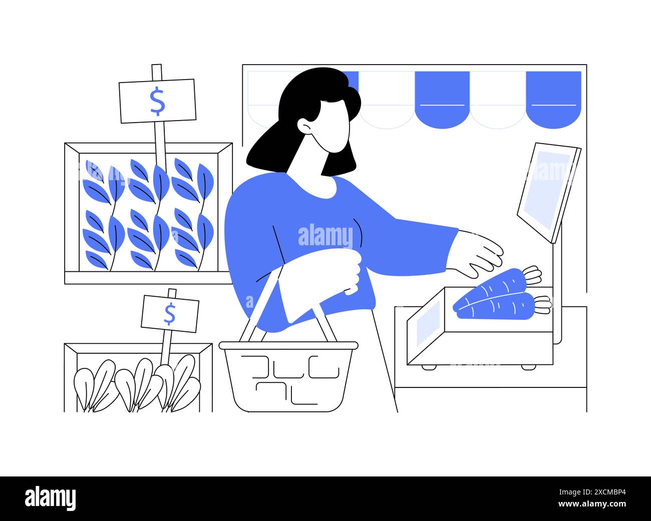 Weighting products isolated cartoon vector illustrations Stock Vector ...