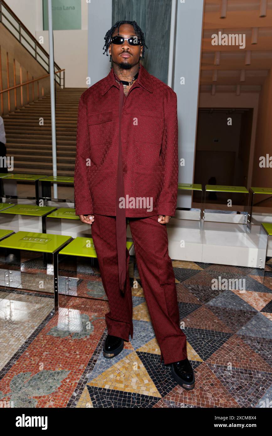 Milan, Italien. 17th June, 2024. Stefon Diggs attends GUCCI Men Spring ...
