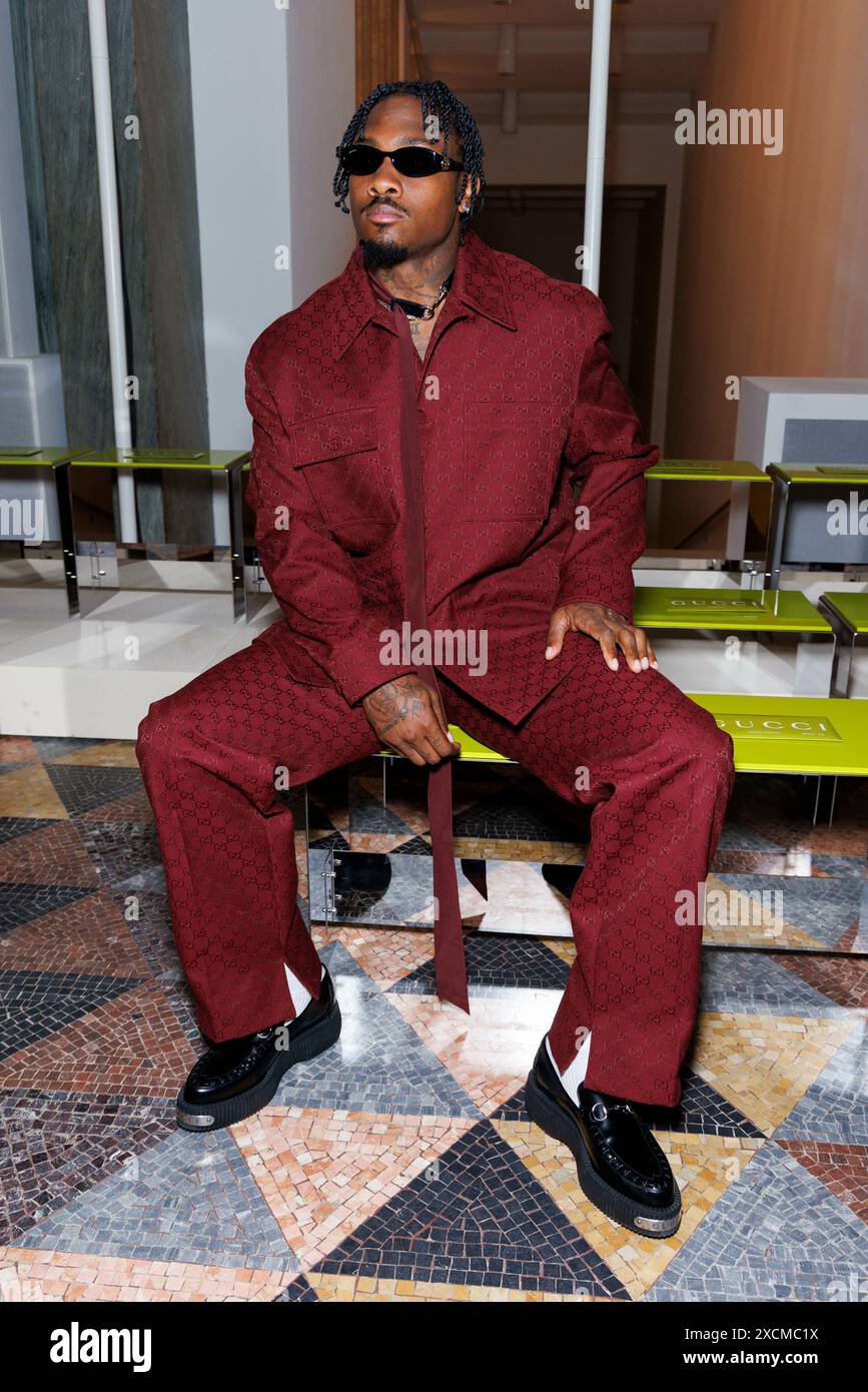 Milan, Italien. 17th June, 2024. Stefon Diggs attends GUCCI Men Spring ...