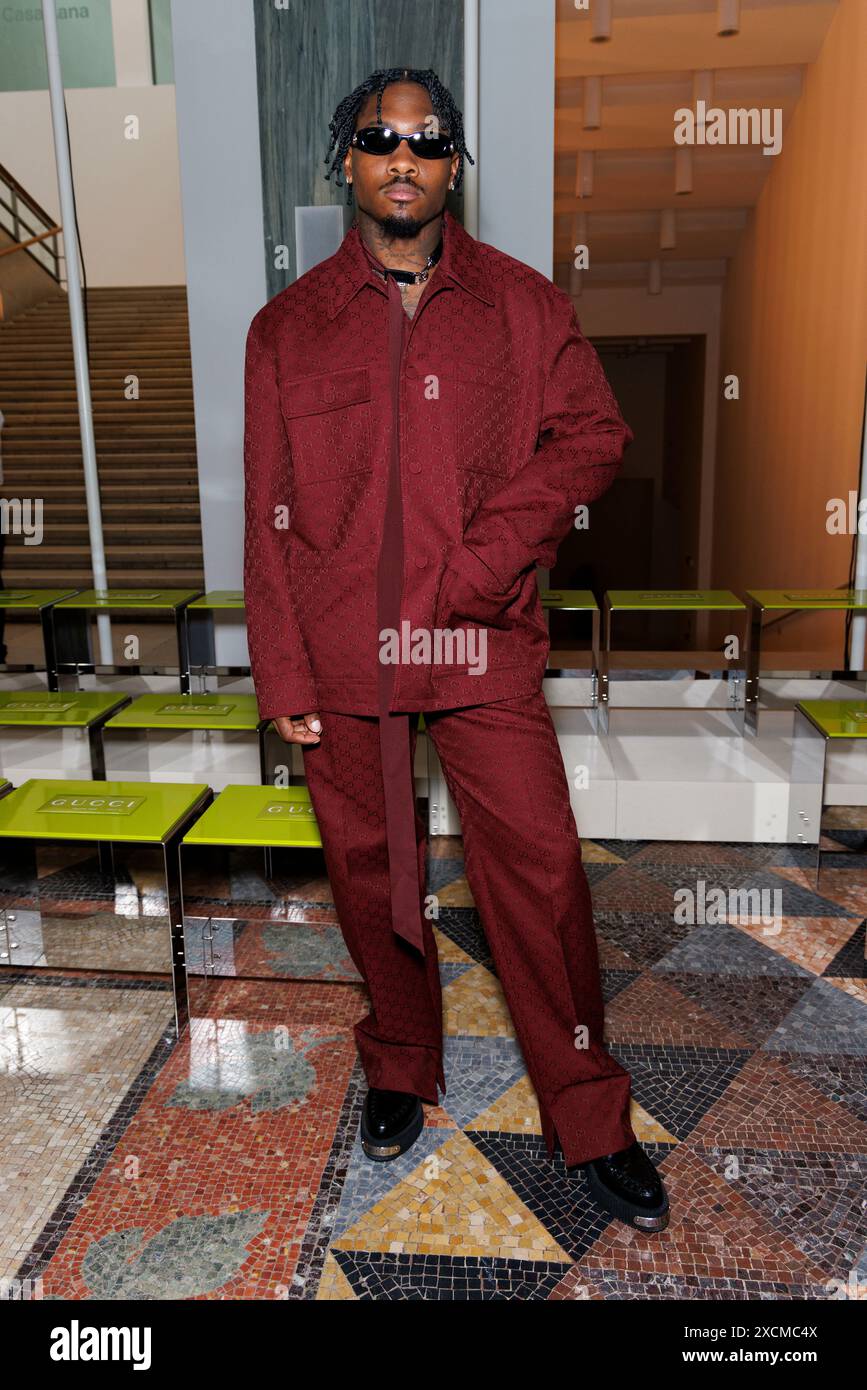 Milan, Italien. 17th June, 2024. Stefon Diggs attends GUCCI Men Spring ...