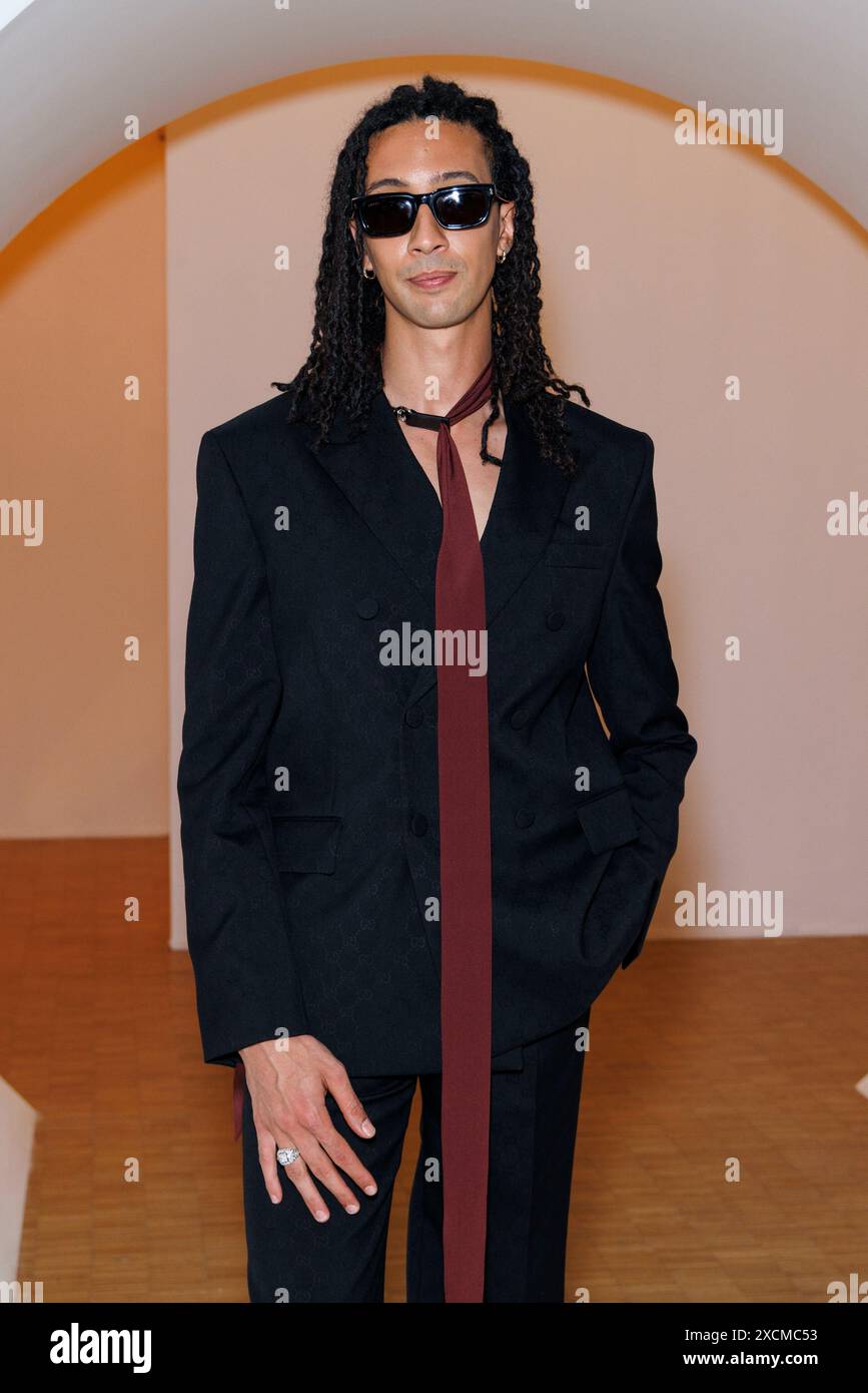 Milan, Italien. 17th June, 2024. Ghali attends GUCCI Men Spring/Summer ...