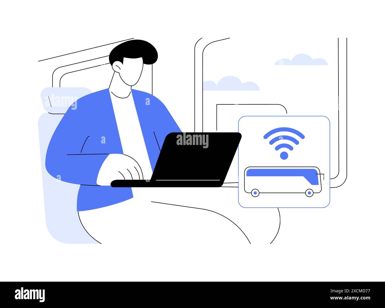 Wi-Fi hot spot isolated cartoon vector illustrations Stock Vector Image ...