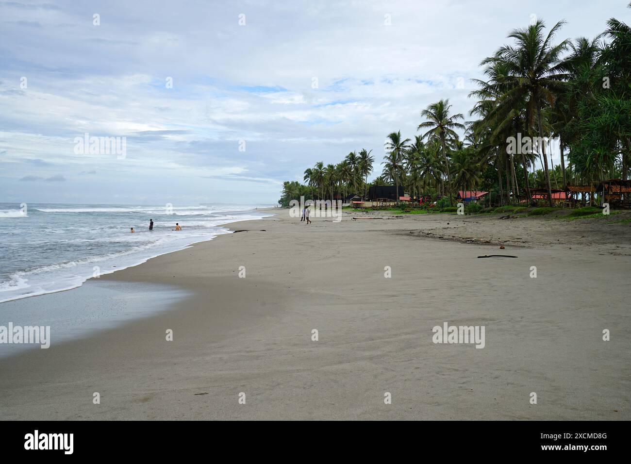 Pantai Mandiri Beach, Krui, Lampung, Sumatera, Indonesia Stock Photo ...