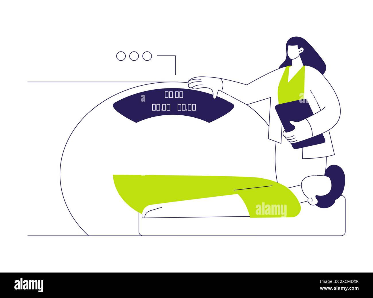 Cancer ct scan patient Stock Vector Images - Alamy
