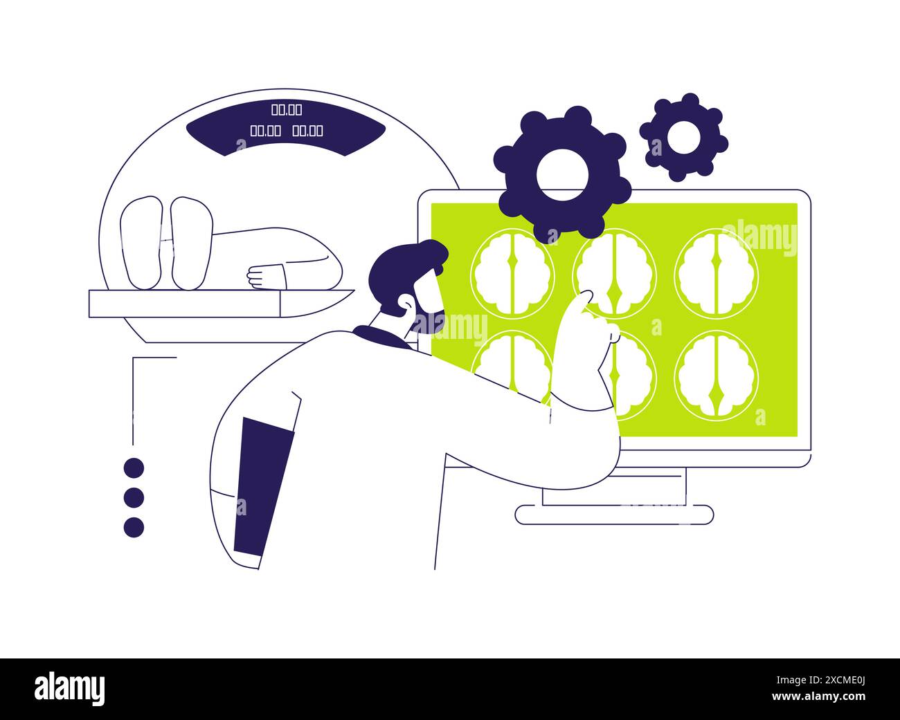 Patient after checkup Stock Vector Images - Alamy