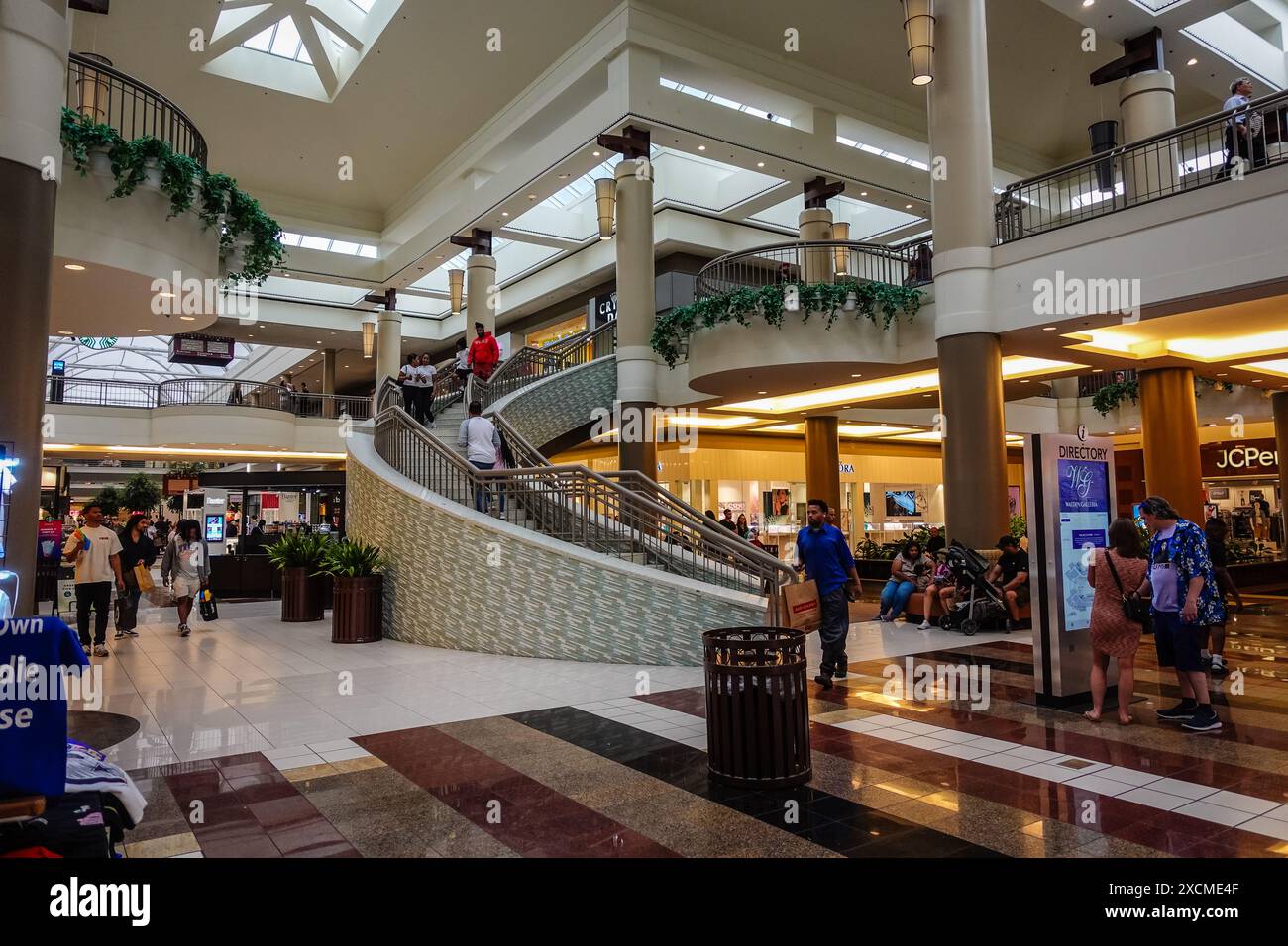 Interior view of Walden Galleria shopping mall in Buffalo, NY Stock ...