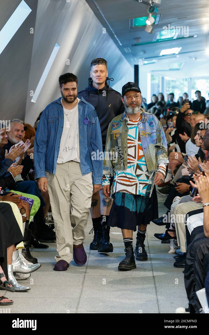 SIMON CRACKER Spring/Summer 2025 Runway during Milan Fashion Week ...