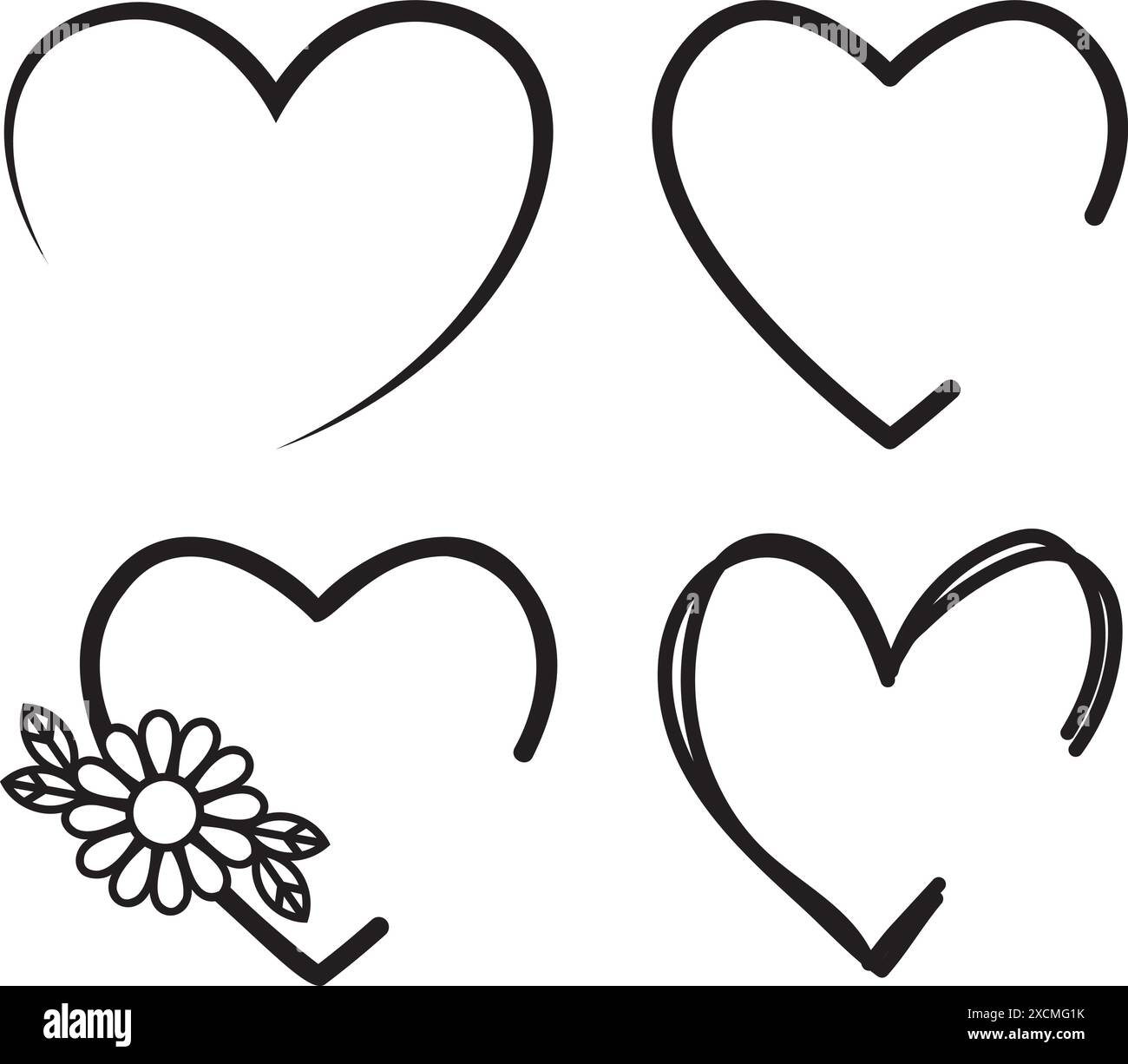 Open heart svg. Heart template. Heart with text space Stock Vector ...