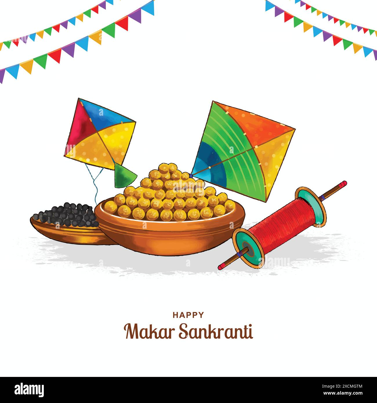 Makar sankranti vector vectors hi-res stock photography and images - Alamy