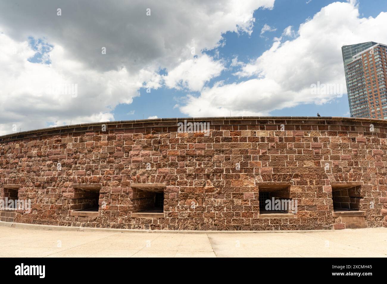 New York, NY – US – June 7, 2024 Castle Clinton, a restored circular ...
