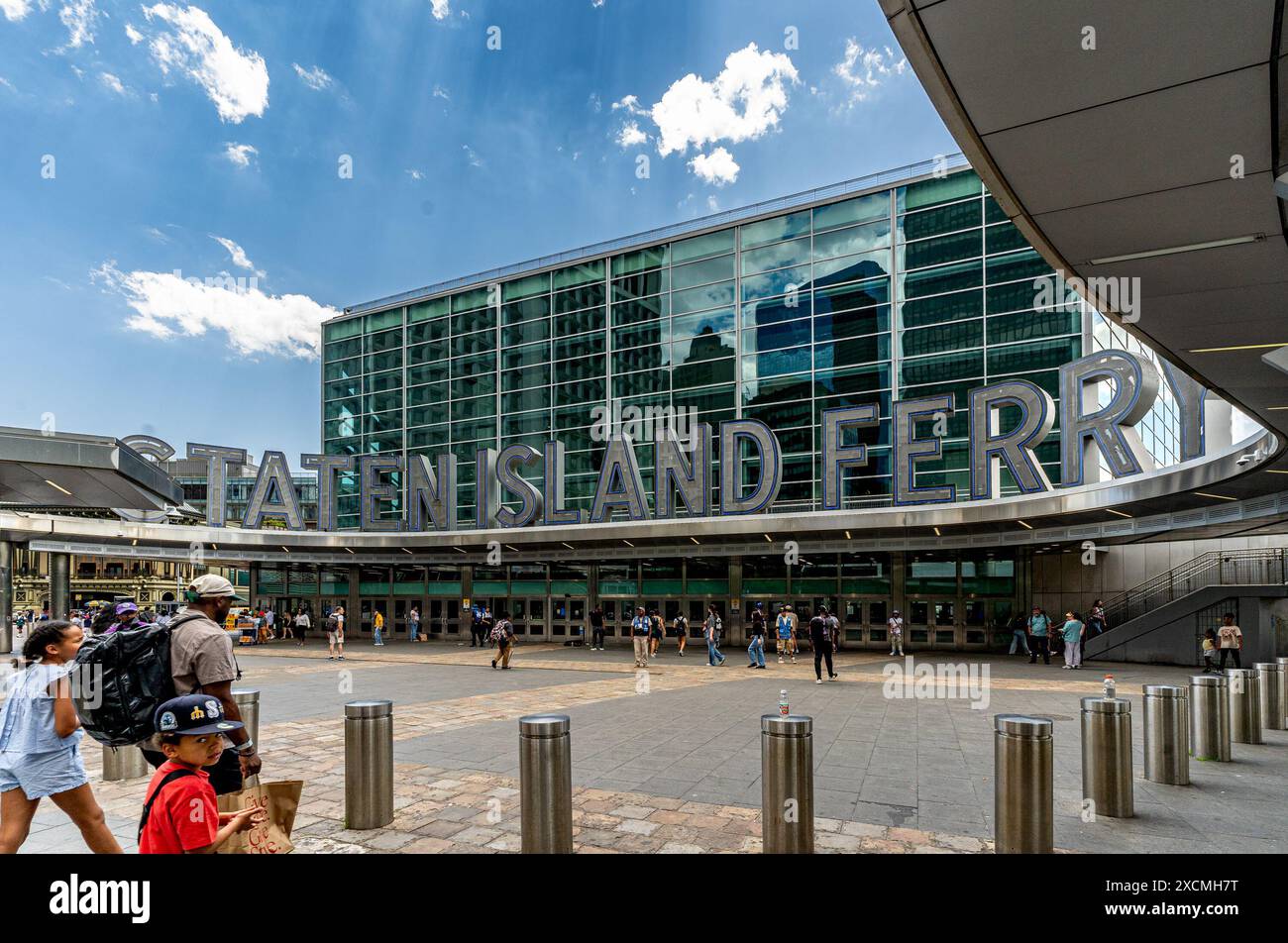 New York, NY – US – June 7, 2024 The Staten Island Ferry Whitehall ...