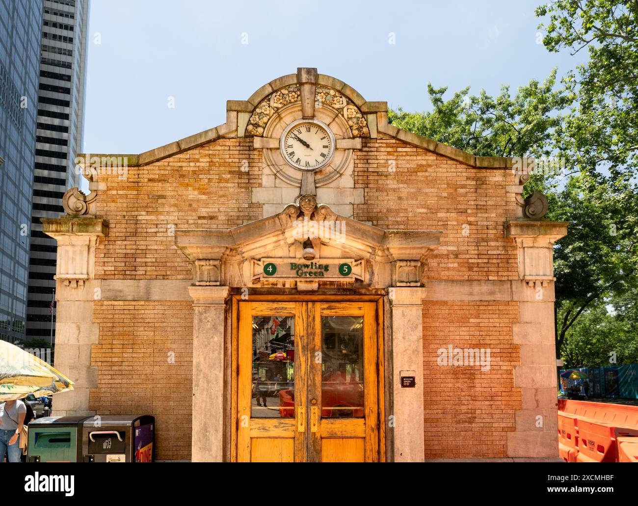 New York, NY – US – June 7, 2024 The Bowling Green Station headhouse ...