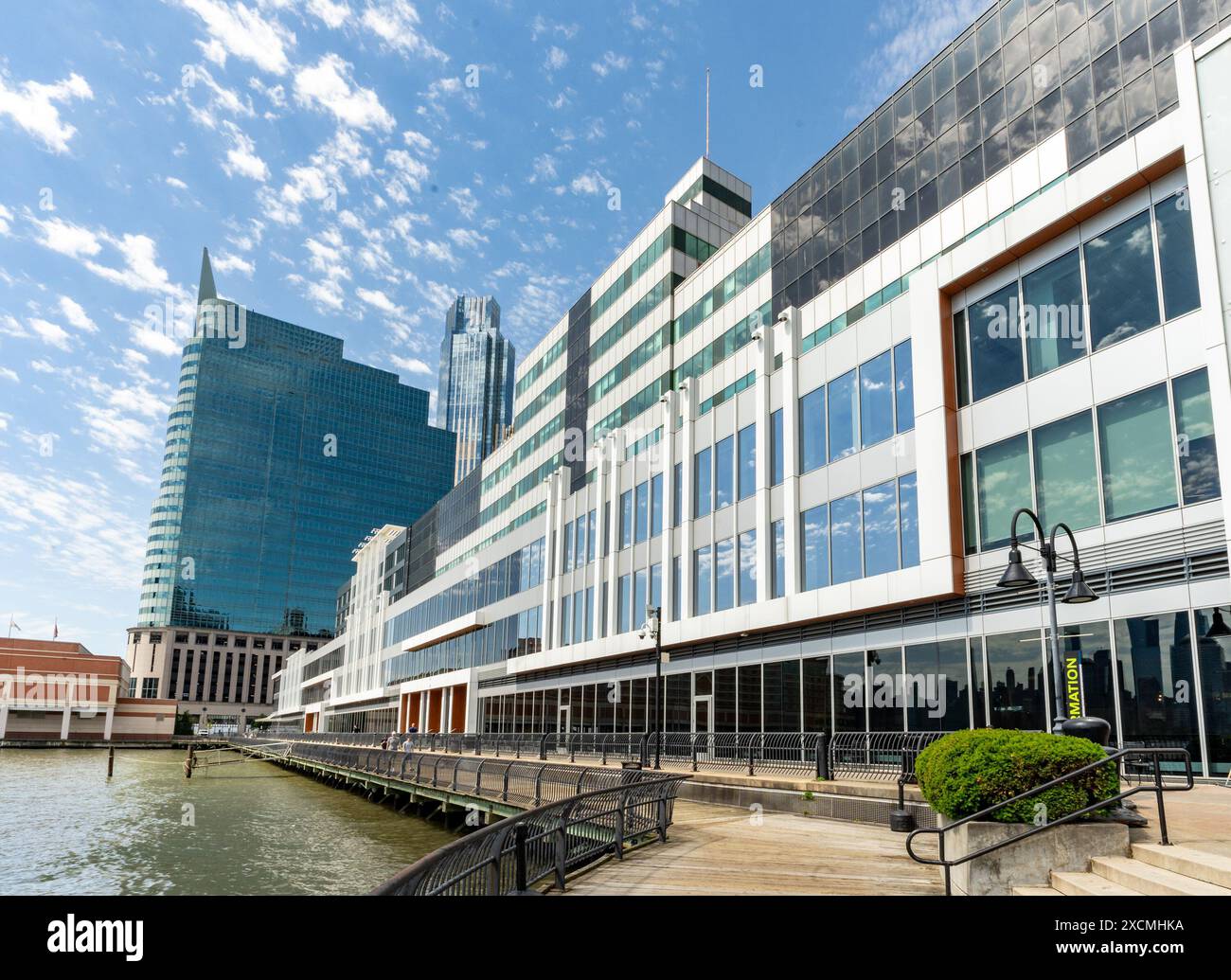 Jersey City, NJ - US - June 7, 2024 Harborside's waterfront at Jersey ...