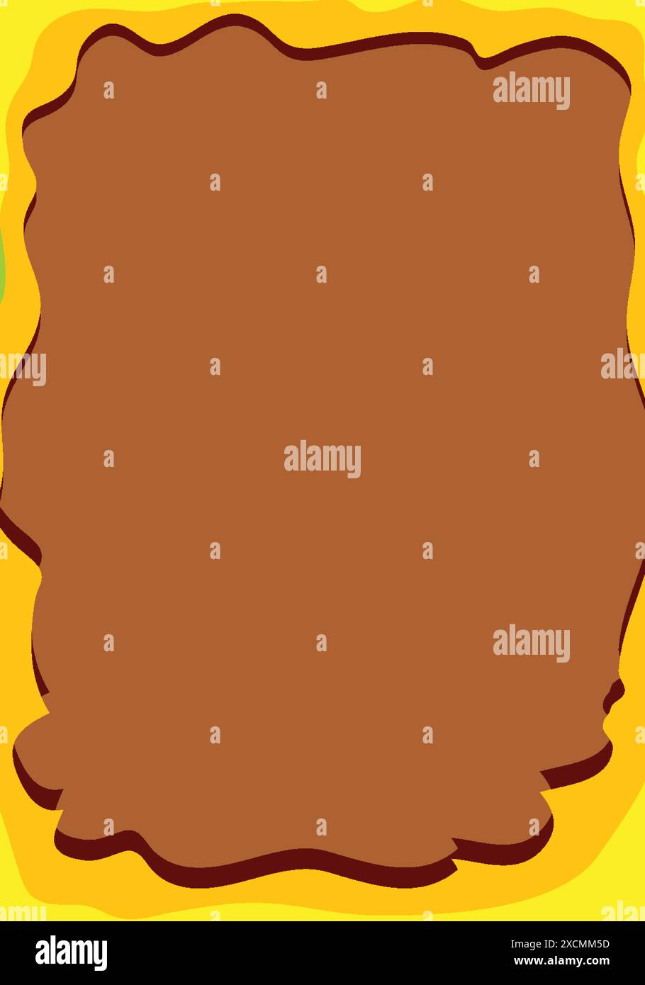 Brown and yellow abstract frame illustration Stock Vector Image & Art ...