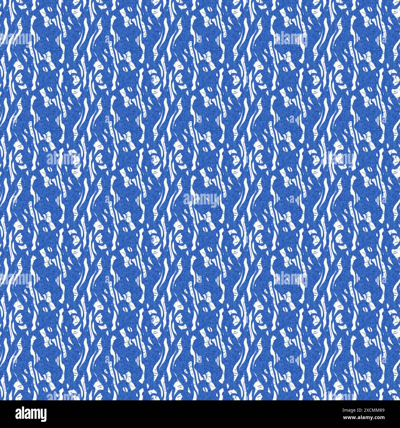 Wavy abstract electric blue weave pattern with broken linear stripe ...