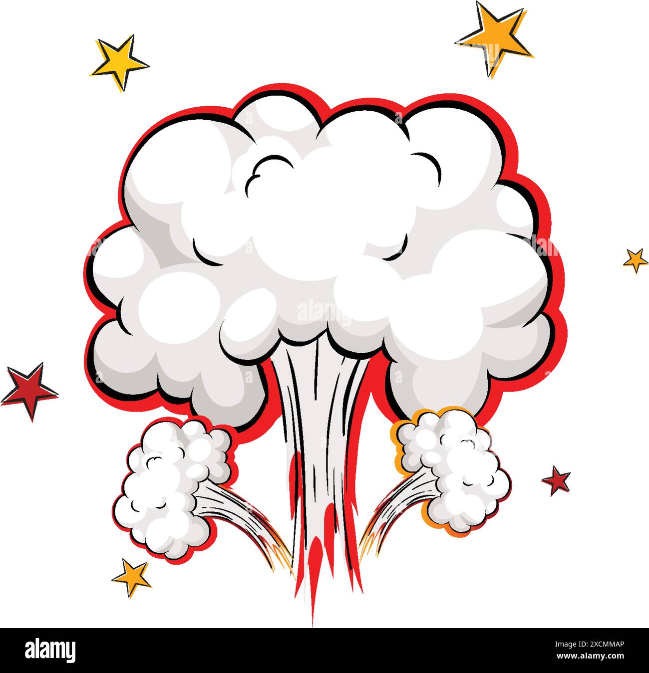 A comic-style explosion with colorful stars Stock Vector Image & Art ...