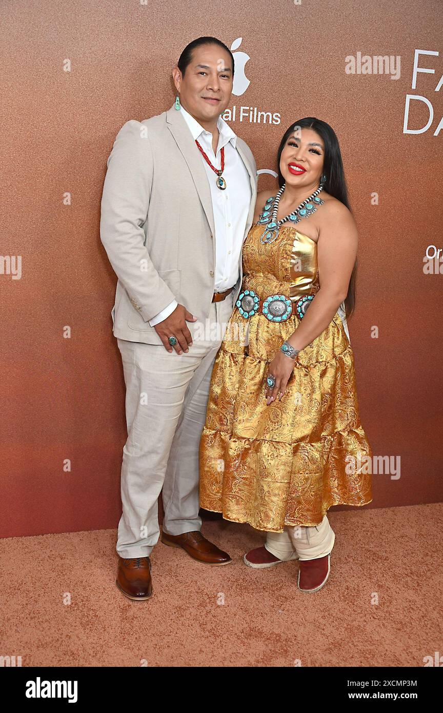 actor Ryan Begay and girlfriend attend the "Fancy Dance" New York ...