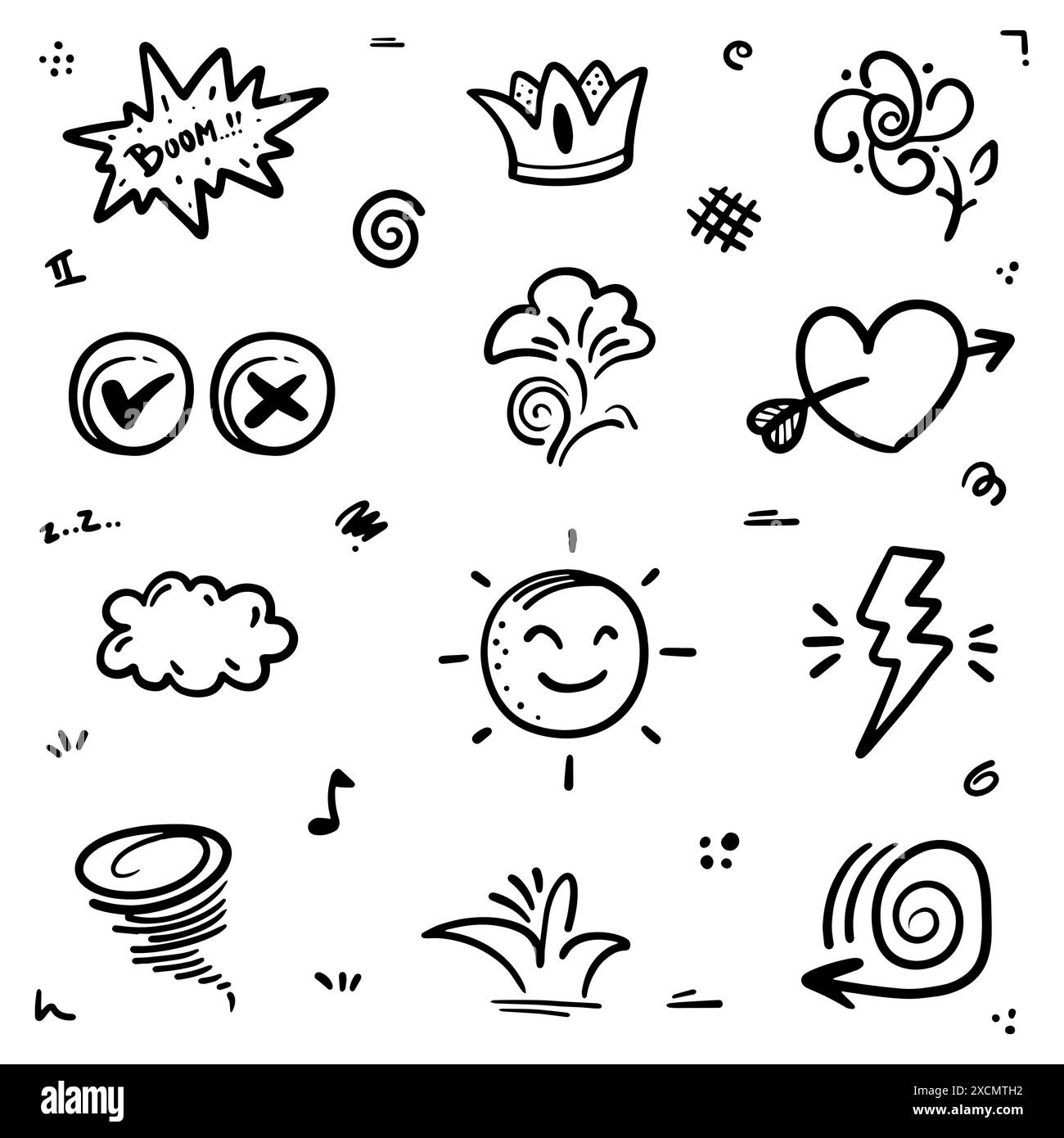 Heart cloud crown arrow Cut Out Stock Images & Pictures - Alamy