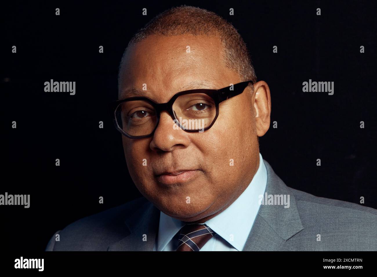 Pulitzer Prize-winning jazz artist Wynton Marsalis poses for a ...