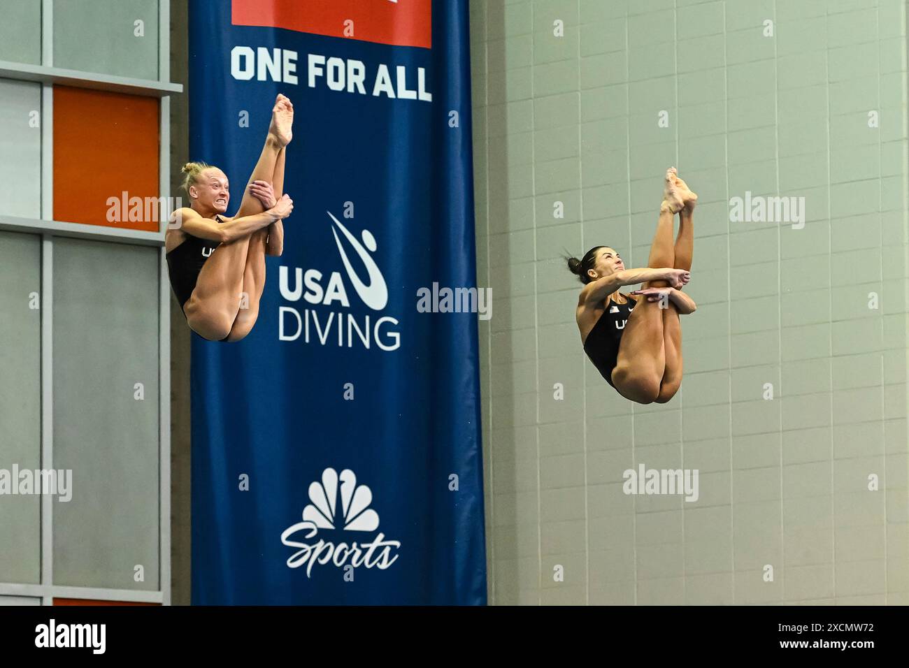 KNOXVILLE, TN - JUNE 17: Kassidy Cook and Sarah Bacon compete in the ...