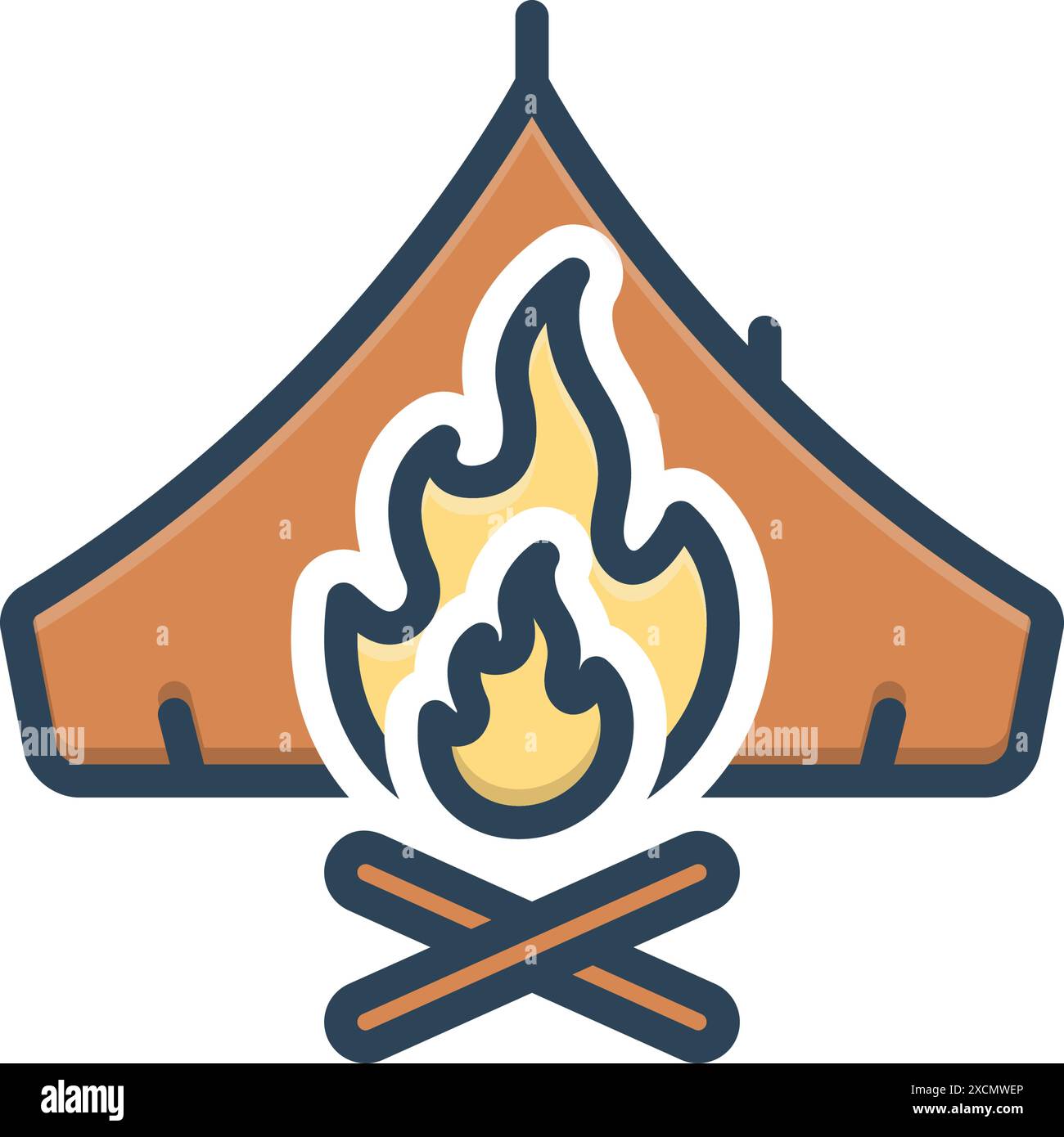 Icon for survival,campfire Stock Vector Image & Art - Alamy
