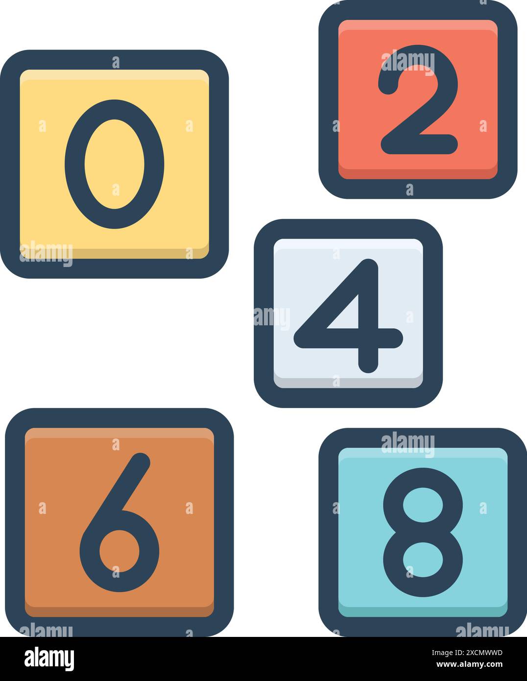 Icon for even,number Stock Vector Image & Art - Alamy