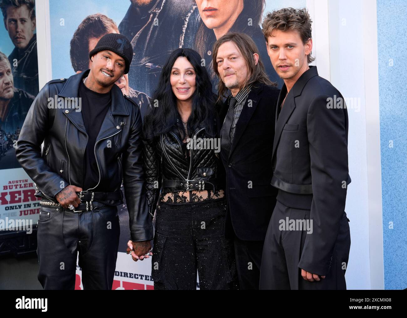 Cher, second from left, and her boyfriend Alexander Edwards, far left ...