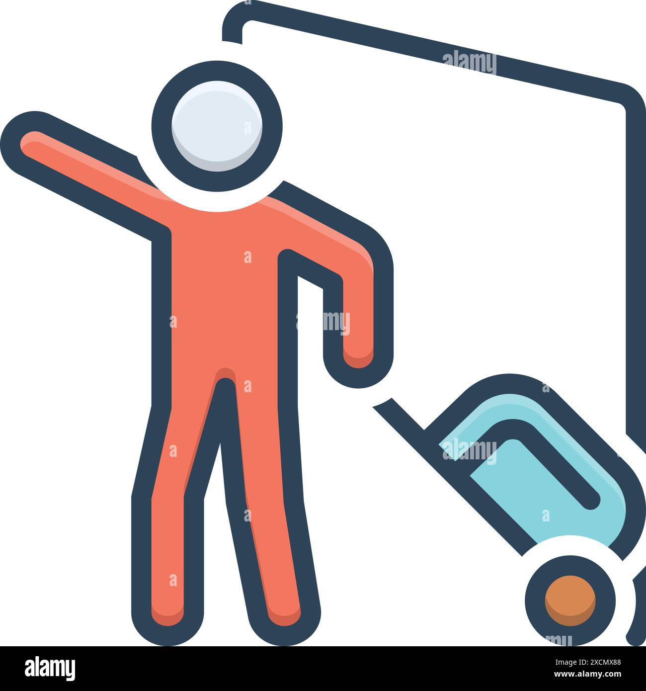 Icon for arrive,reach Stock Vector Image & Art - Alamy