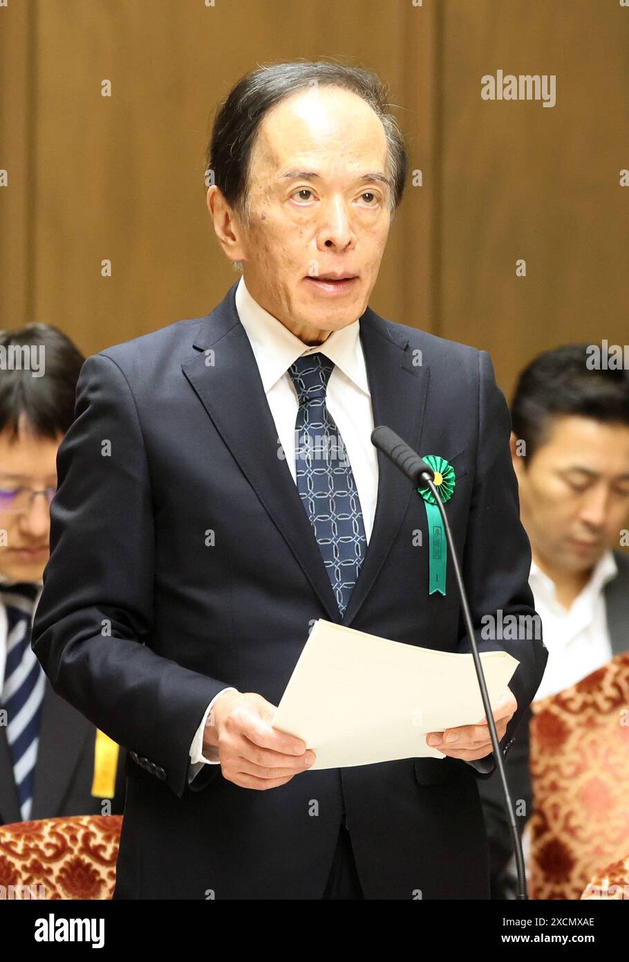Tokyo, Japan. 18th June, 2024. Bank of Japan Governor Kazuo Ueda ...