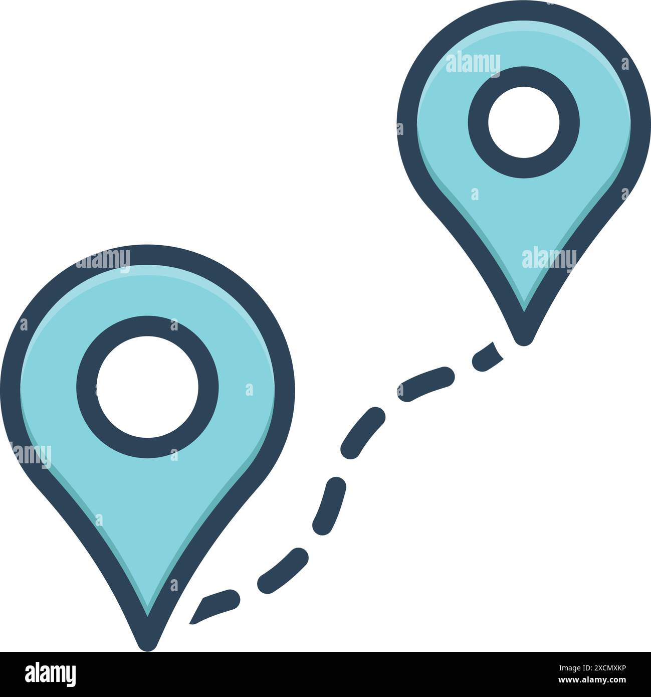 Direction distance Cut Out Stock Images & Pictures - Alamy