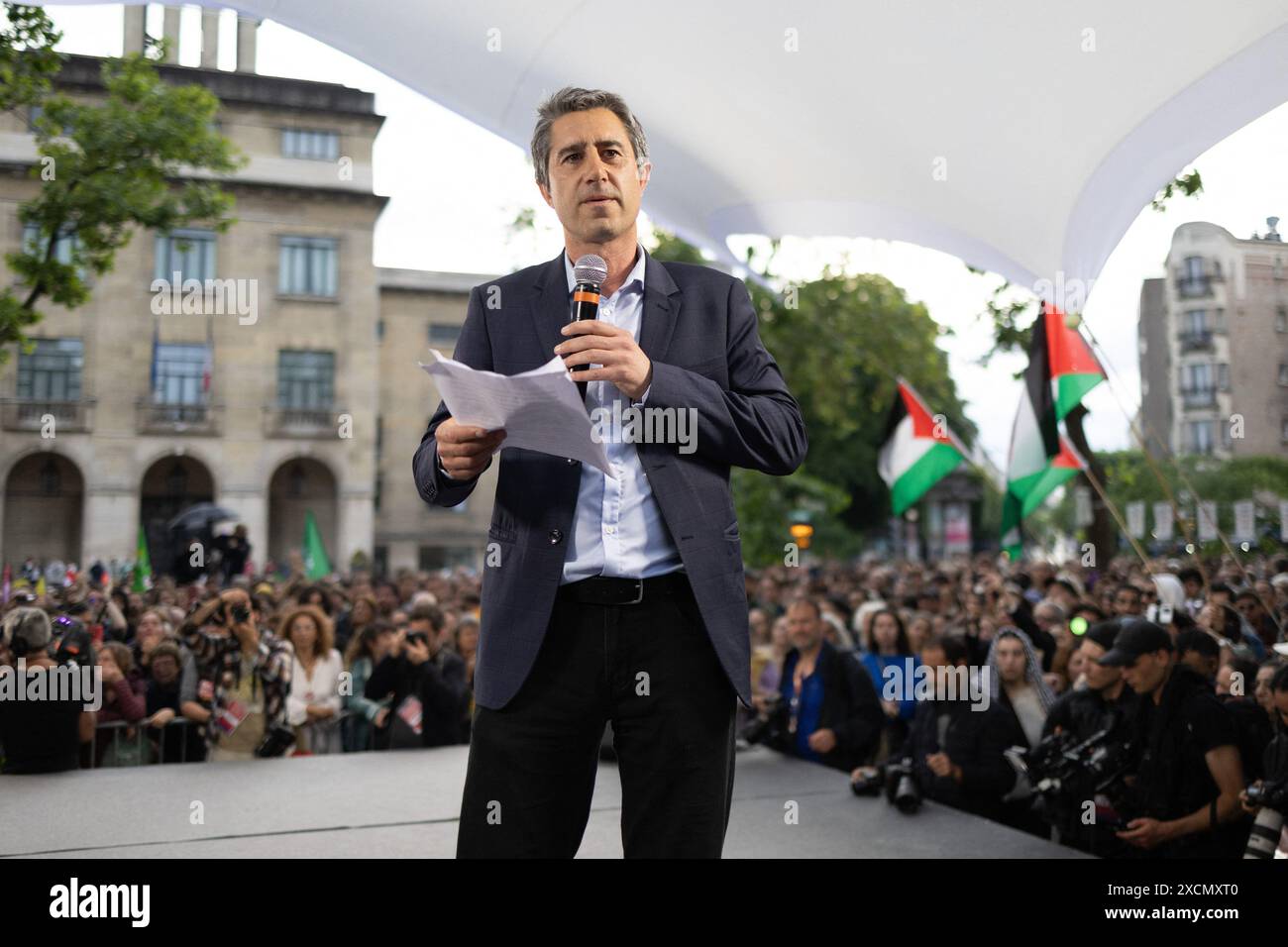 French La France Insoumise (LFI) deputy Francois Ruffin during an open ...