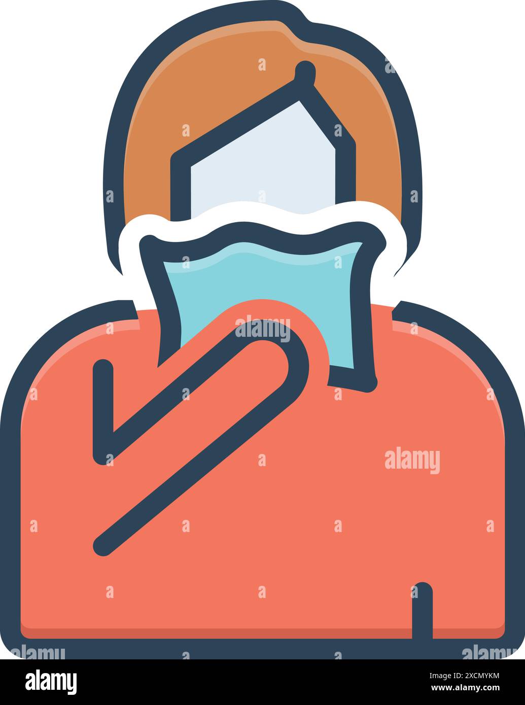 Cover your nose vector vectors hi-res stock photography and images - Alamy