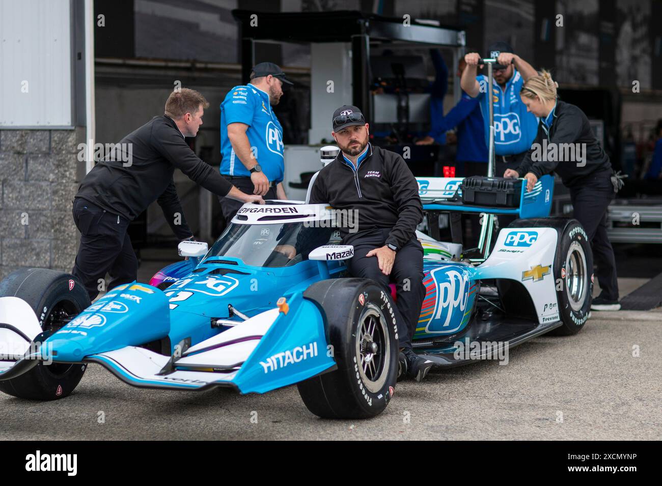 June 08, 2024: IndyCar #2 Josef Newgarden's Team Penske PPG race car ...