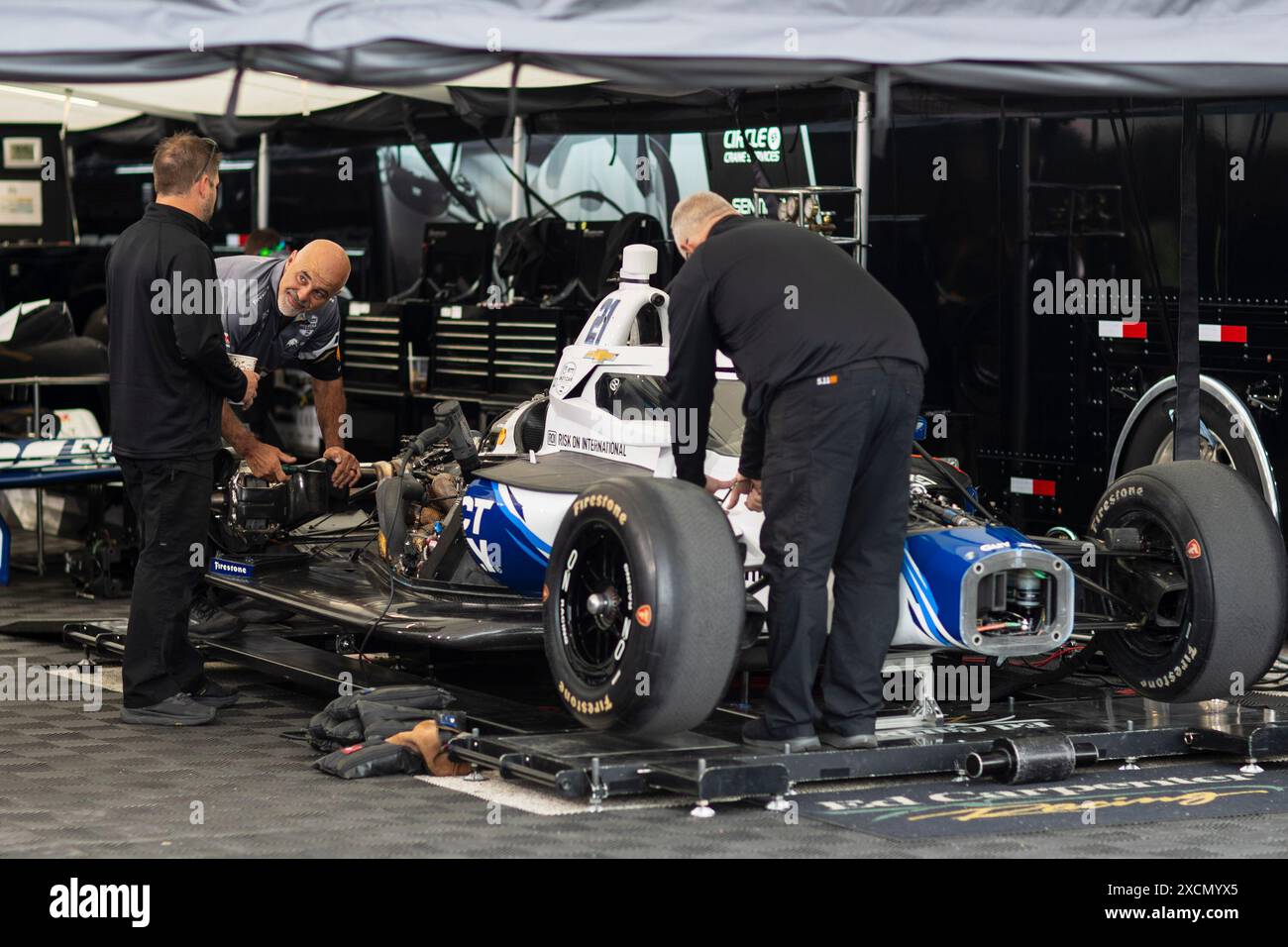June 08, 2024: IndyCar Ed Carpenter Racing Direct Supply race car is ...