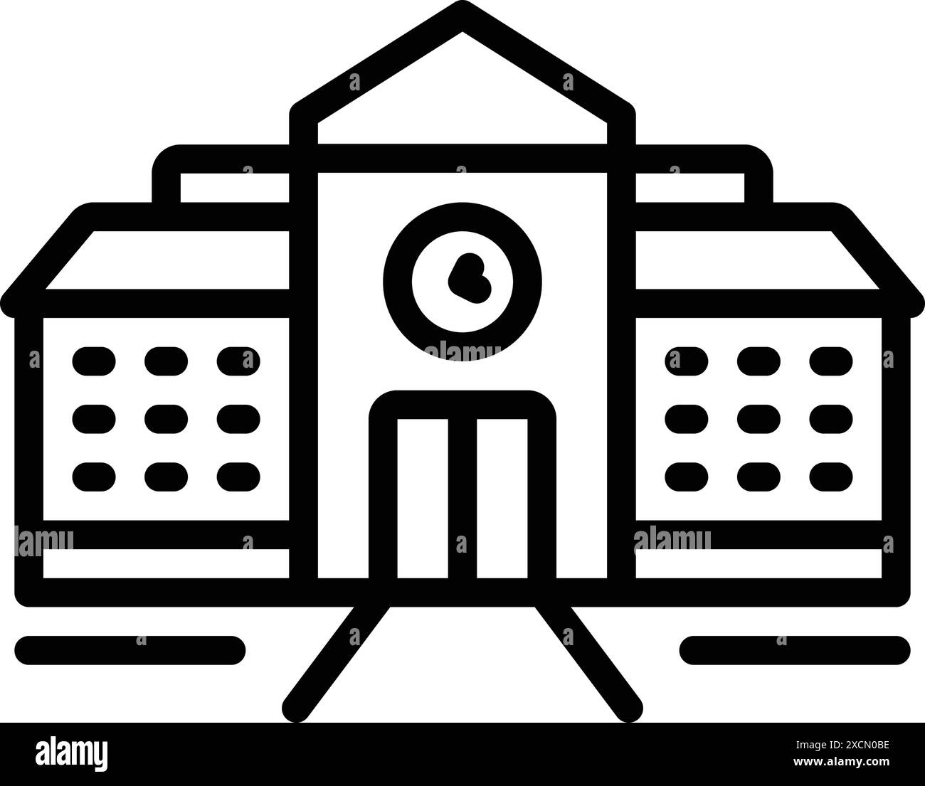 Icon for school, building Stock Vector Image & Art - Alamy