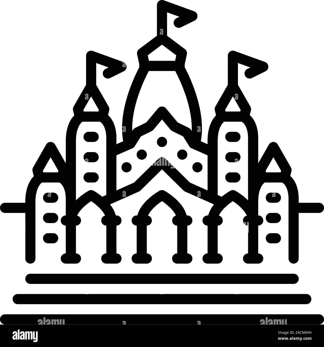 Shrine silhouette Cut Out Stock Images & Pictures - Alamy