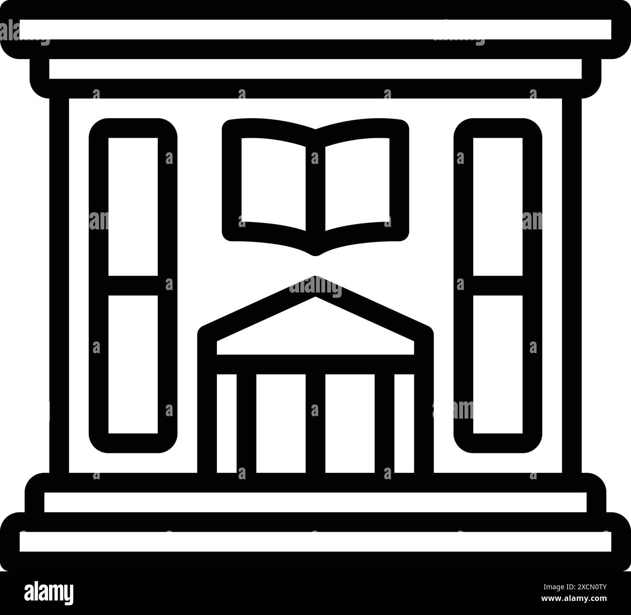 Icon for library, collection Stock Vector Image & Art - Alamy