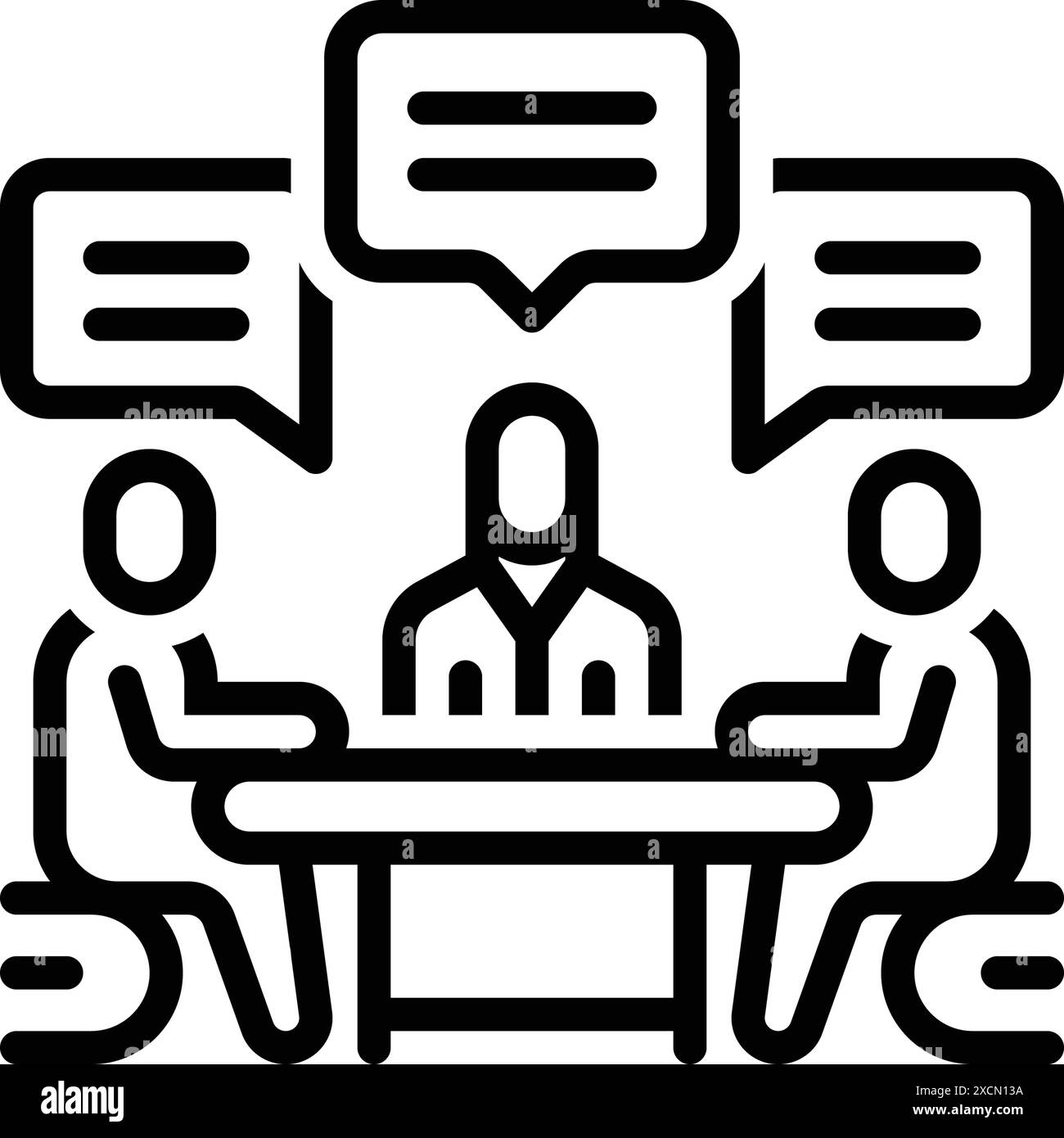 Discussion speaking Stock Vector Images - Alamy