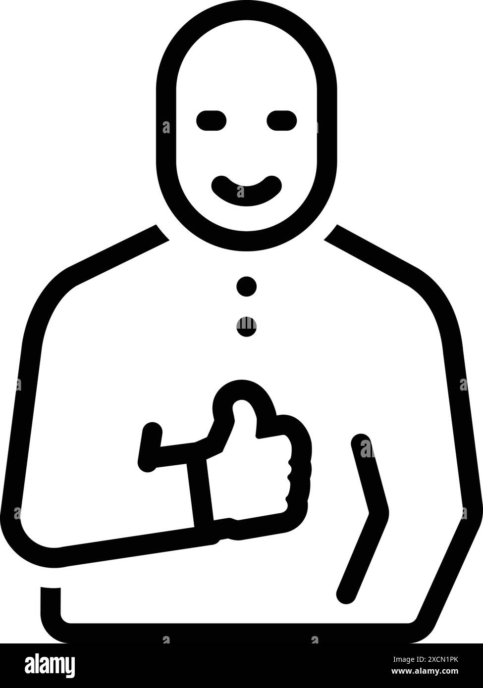 Icon for positive body language, positive Stock Vector Image & Art - Alamy