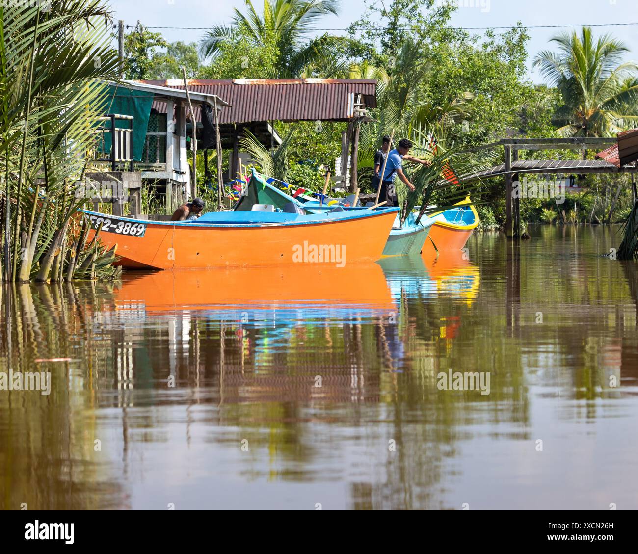Melanau village at Mukah district of Sarawak Stock Photo - Alamy