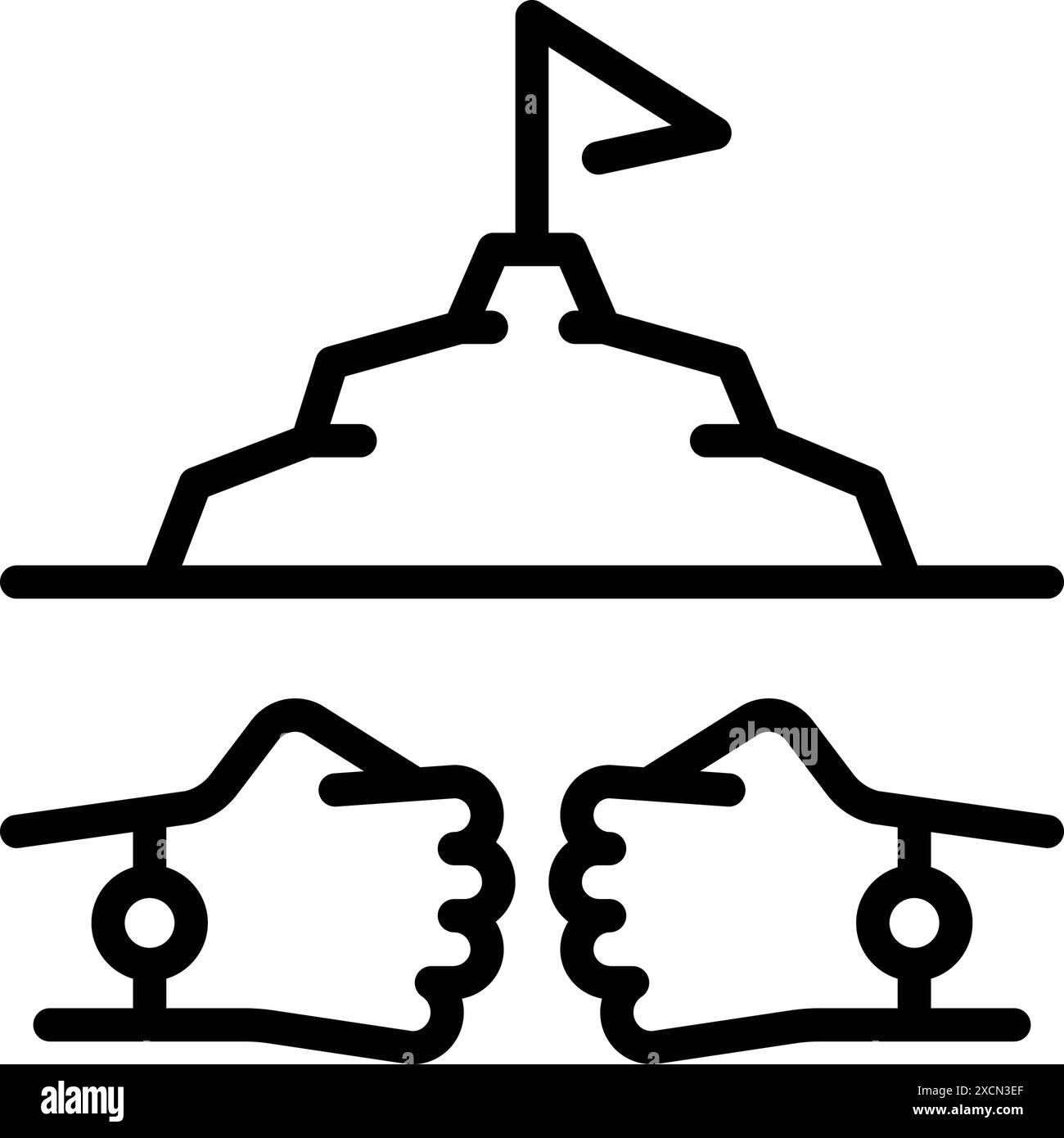 Confrontation competition Black and White Stock Photos & Images - Alamy