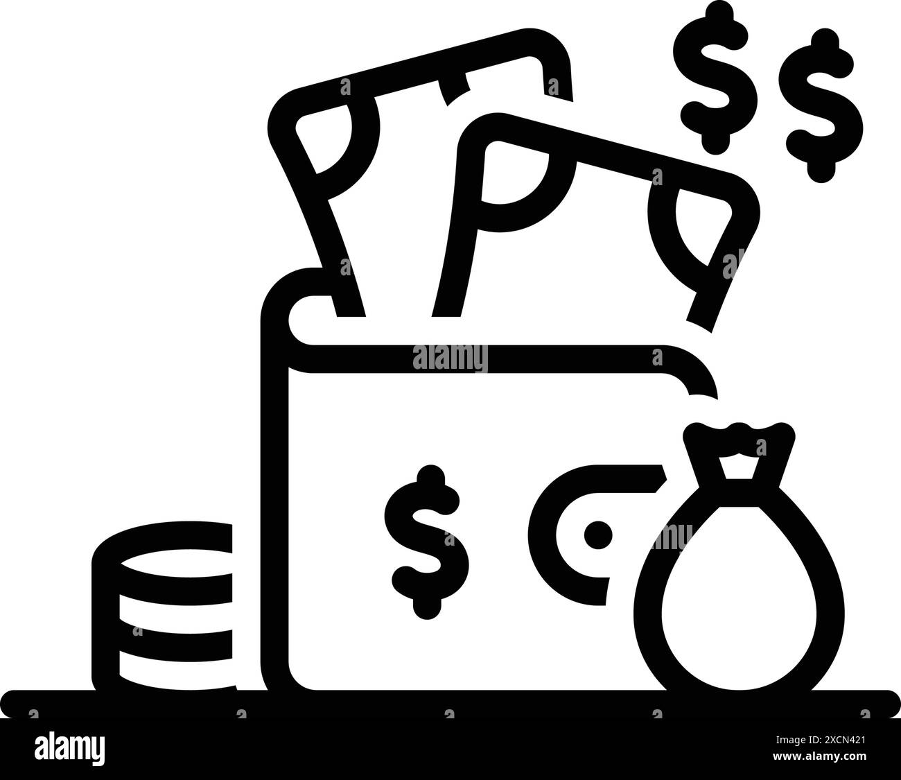 Pay salary symbol Black and White Stock Photos & Images - Alamy